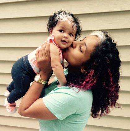 Baby born with white patch of hair is winning the internet