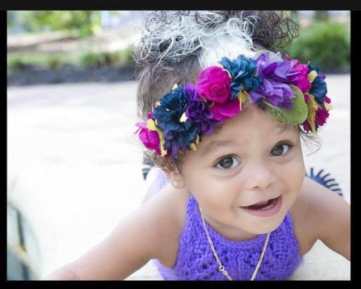 Baby born with white patch of hair is winning the internet