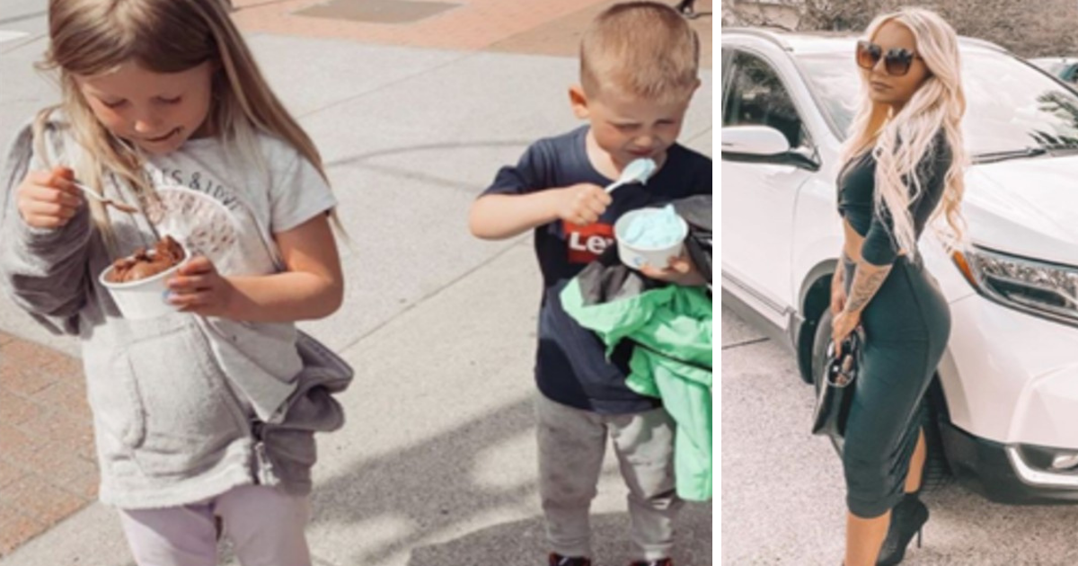 Mom of two justifies wearing designer outfits while her kids wear cheap ...