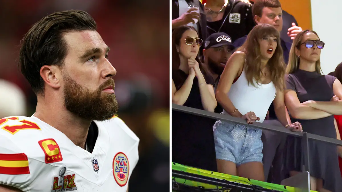 Travis Kelce's heartbreaking reaction to Taylor Swift being booed at Super Bowl