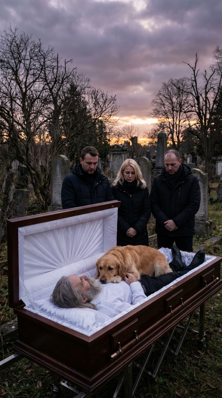 An old hunter's devoted dog stopped eating after his death, and at the ...